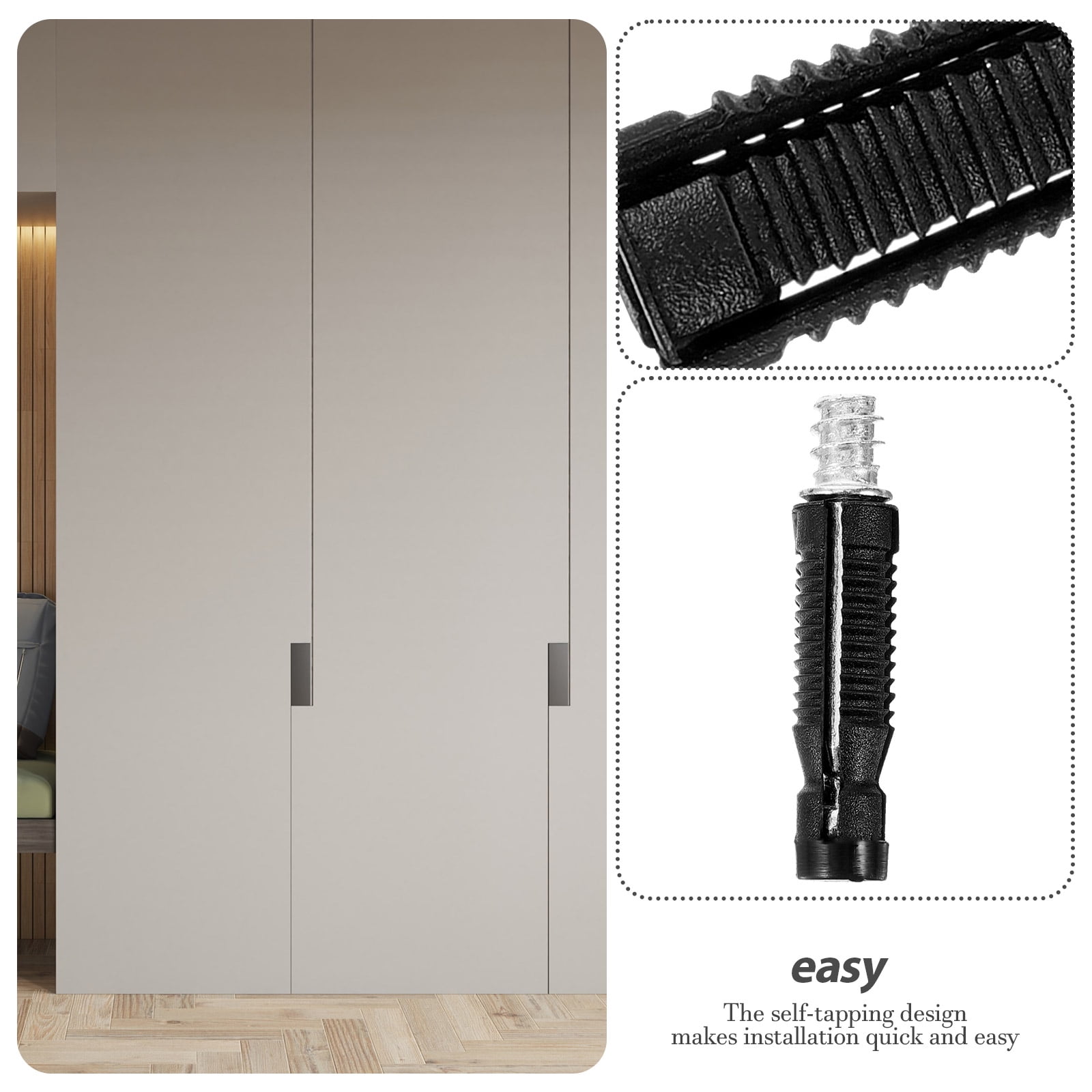 LEXSOMEO 50pcs Cam Lock Fitting Furniture Connecting Fastener Cam Bolt ...