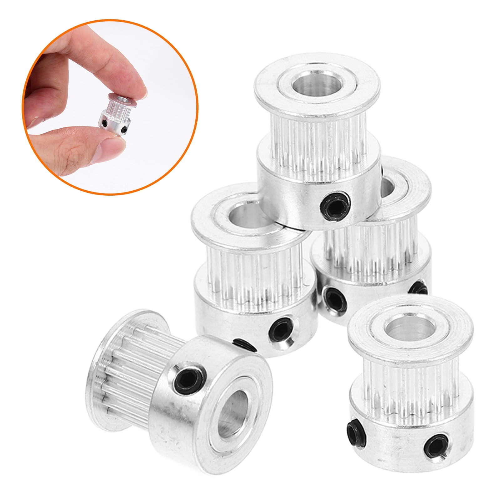 LEXSOMEO 5Pcs 3d Printer Gt2 Timing Belt Pulley Kit - 6mm Width 3d ...