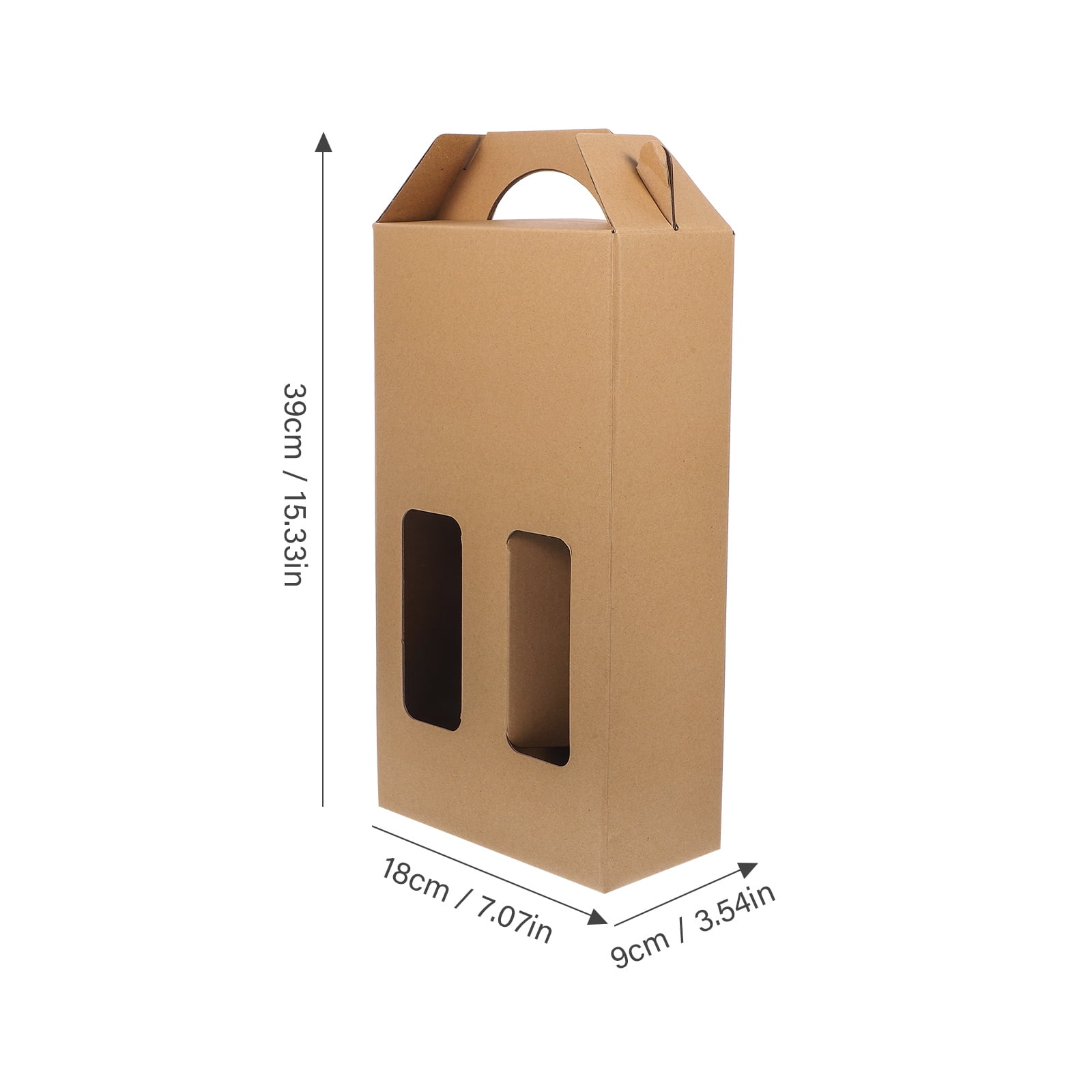 LEXSOMEO 5Pcs Wine Bottle Packing Box Paper Bottle Carrier Paper Bottle ...