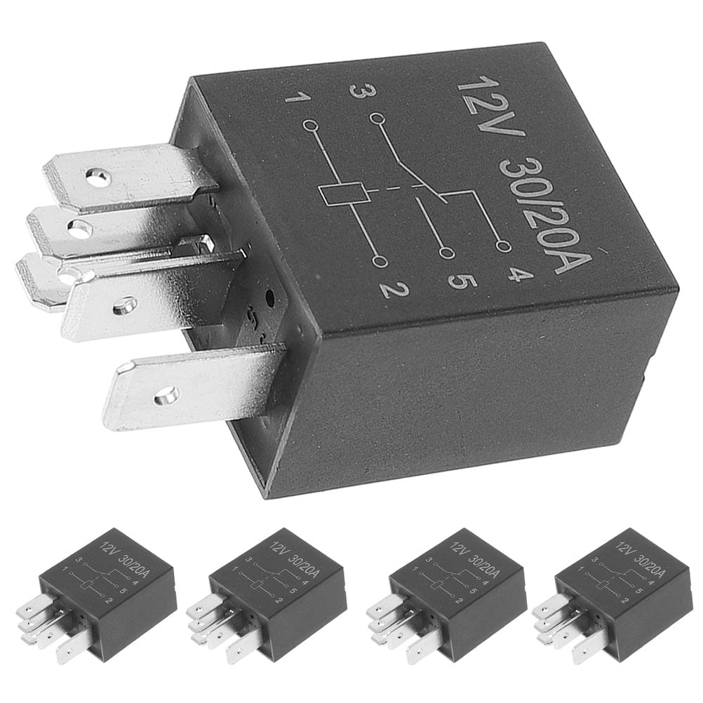 LEXSOMEO 5pcs Automotive Relay 12 Volt Relay 5 Pin 30a Auto Relay ...