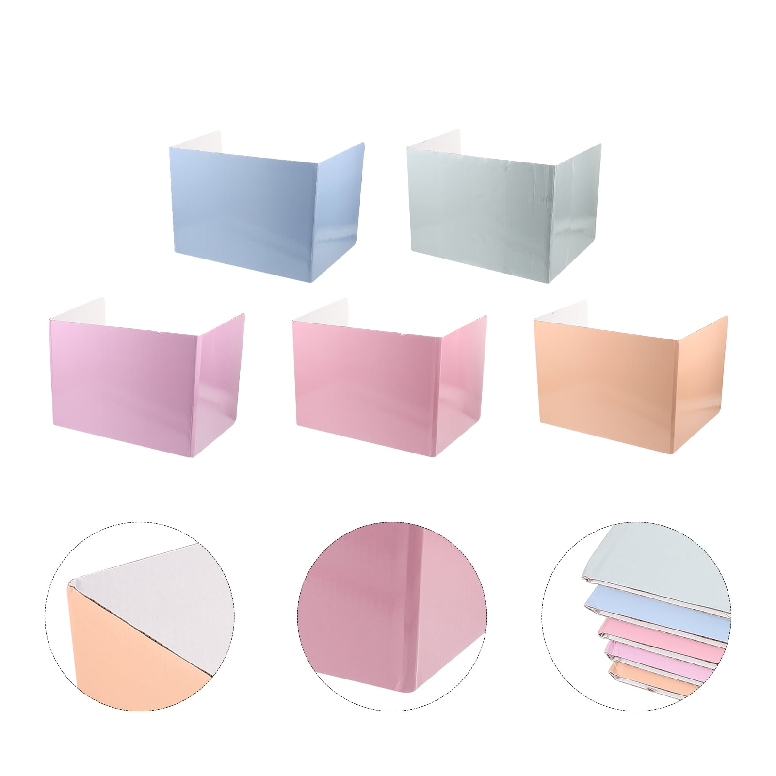 LEXSOMEO 5pcs Desk Divider Privacy Divider Shield Board Students Desk ...