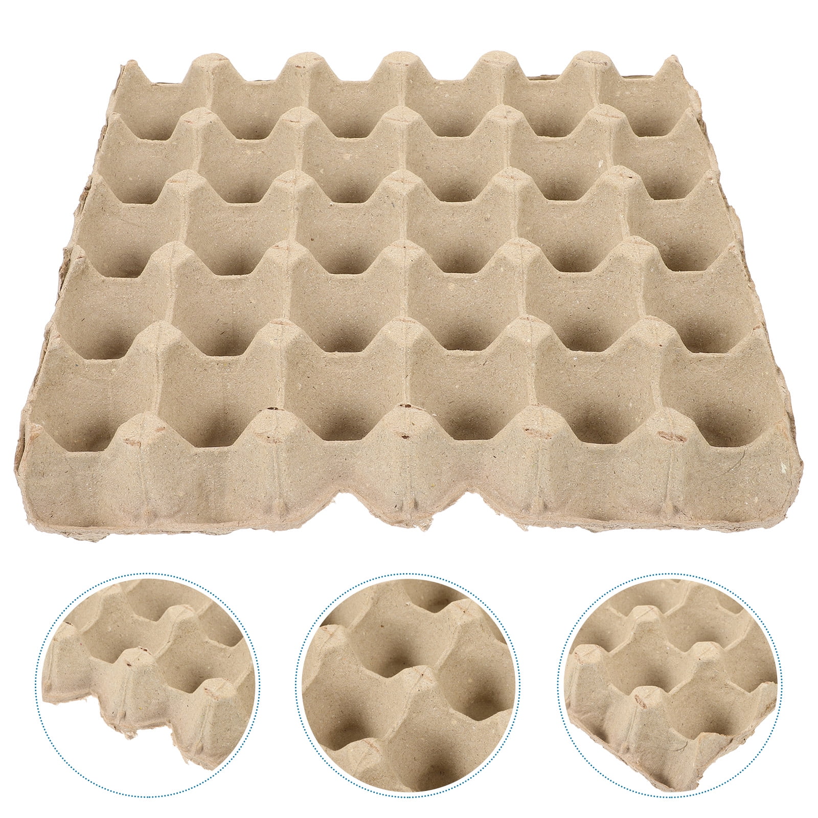 LEXSOMEO 5pcs Egg Flats Paper Pulp Egg Carton Empty Egg Tray 30-Count ...