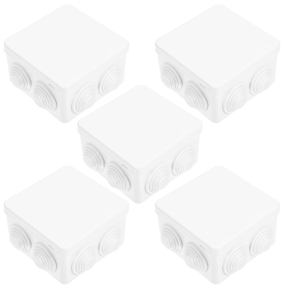 LEXSOMEO 5pcs Junction Box Plastic Water proof Electrical line Box ...