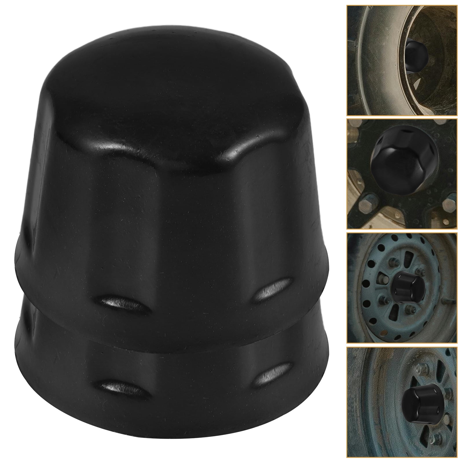 LEXSOMEO 5pcs Rubber Dust Rims Cover Caps Waterproof Wheel Cover Wheel ...