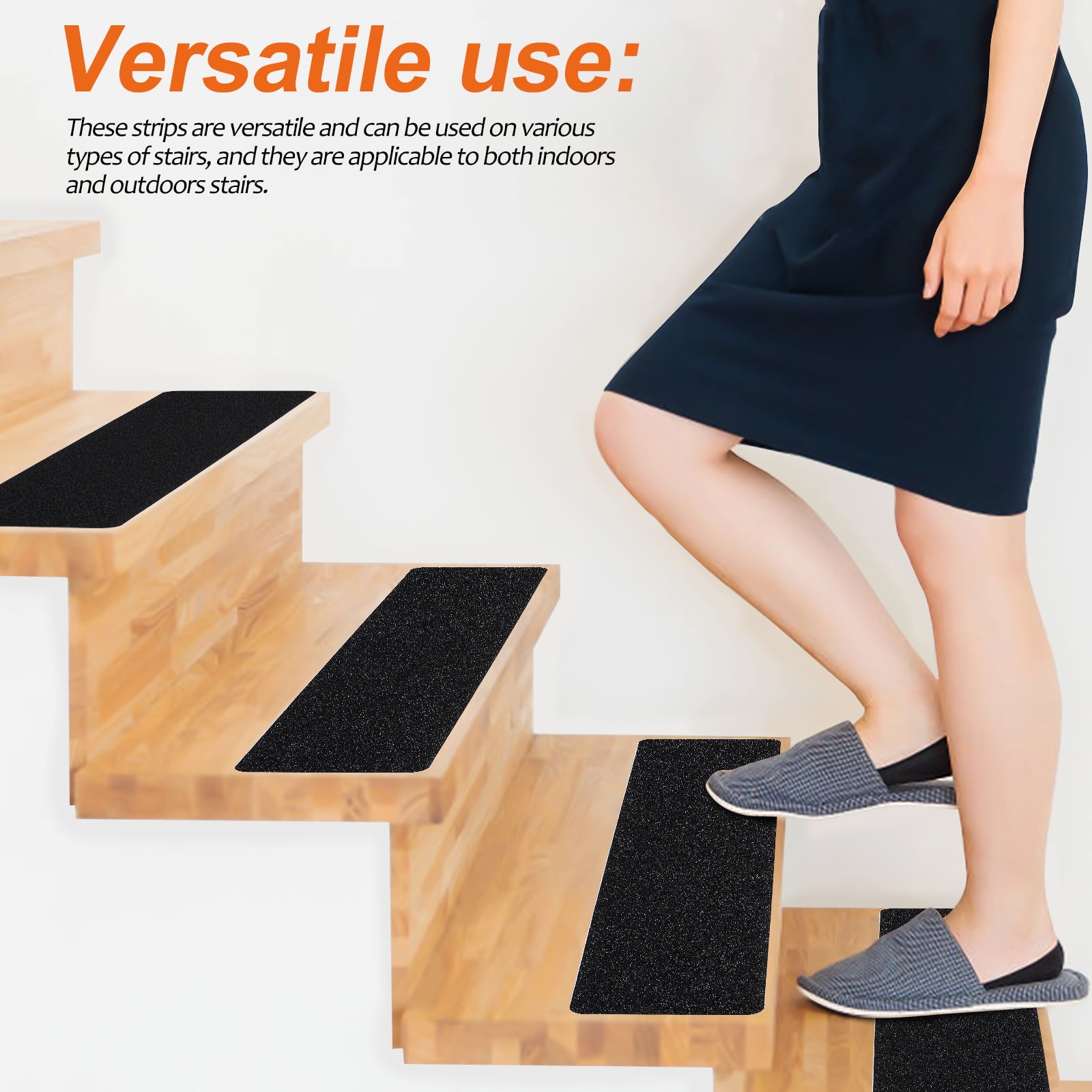 LEXSOMEO 5pcs Stair Pads Stair Treads Stair Anti Slip Mats Stair Safety ...