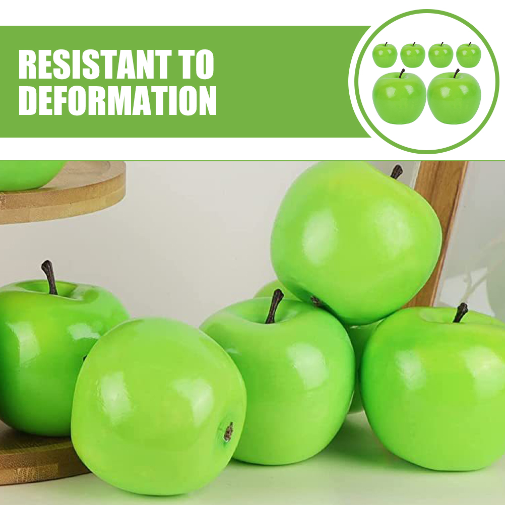 LEXSOMEO 6pcs Artificial Foam Apples Models Realistic Simulated Fruits ...