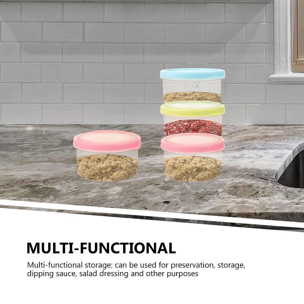 LEXSOMEO 6pcs Salad Dressing Container Sauce Cup Lunch Bento Sauce ...