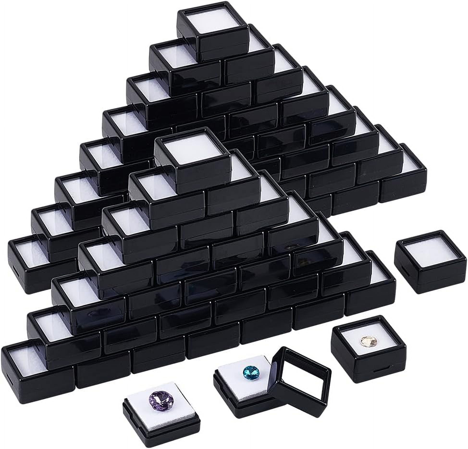 LEXSOMEO 70Pcs Gemstone Display Boxes Jewelry Boxes For Selling Mini ...
