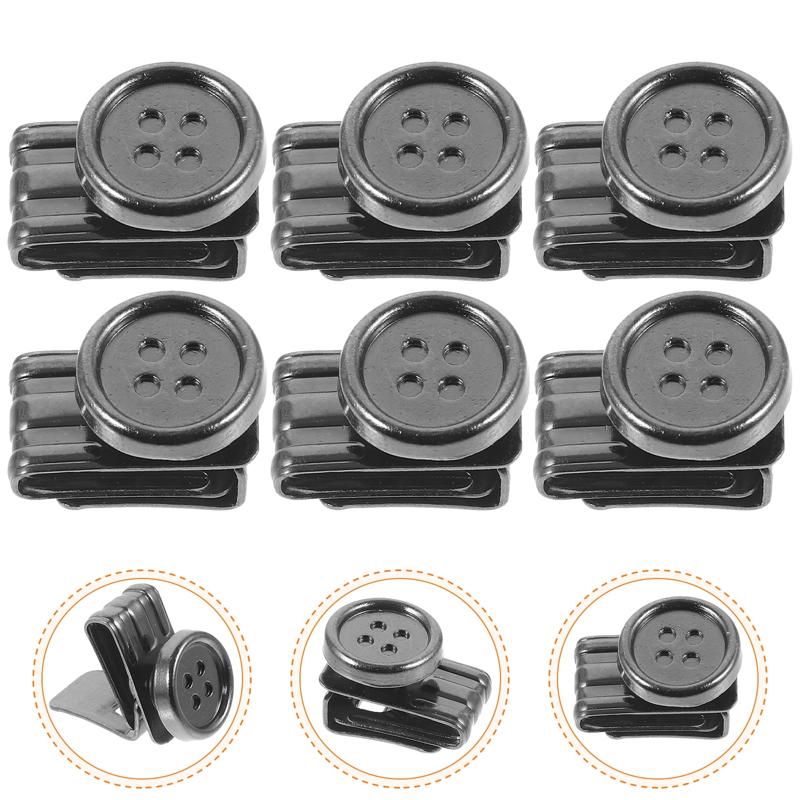 LEXSOMEO 8 Pcs No Sew Metal Buttons for Jeans Stylish Button for Pants ...