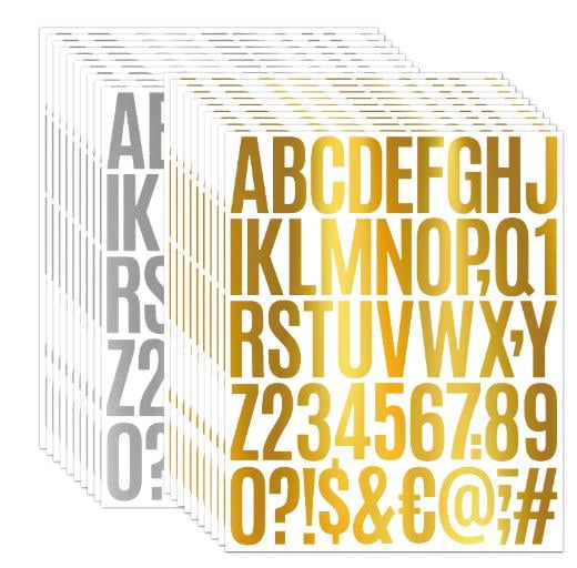 RENACLIPY Multi-Color Letter and Number Stickers, Stylish Adhesive ...