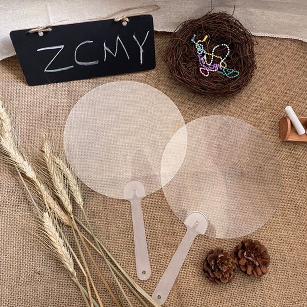 LEXSOMEO 8pcs Church Fans Handheld Set Sublimation Fans Blank Double ...