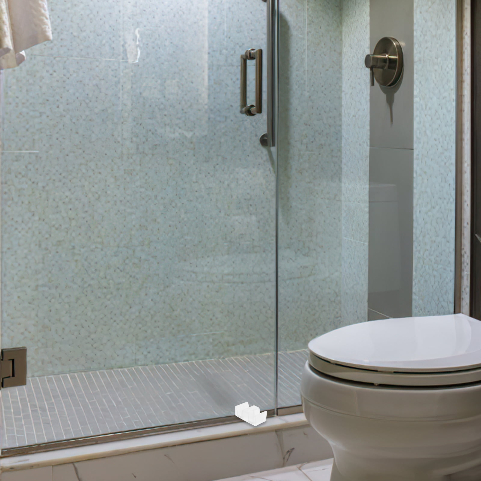 LEXSOMEO 8pcs Plastic Sliding Door Bumpers Shower Door Guide Bottom ...