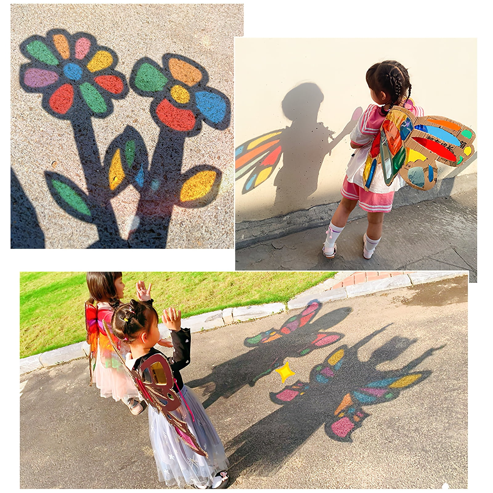 LEXSOMEO 9 Sheets Transparent Cellophane Paper Multi-Colored Cellophane ...