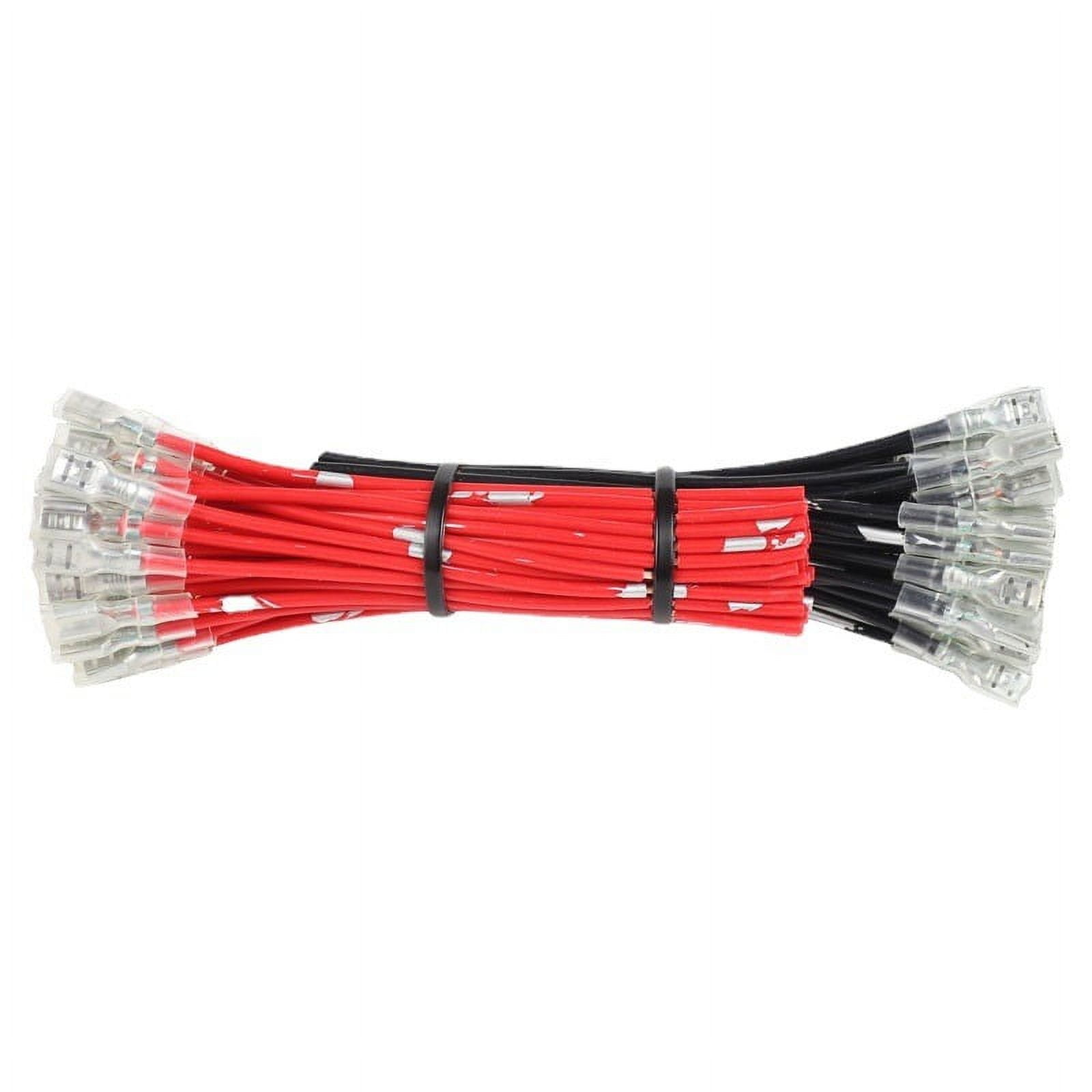 LEXSOMEO 94pcs Female Spade Crimp Terminal With Insulating Sleeve Quick ...