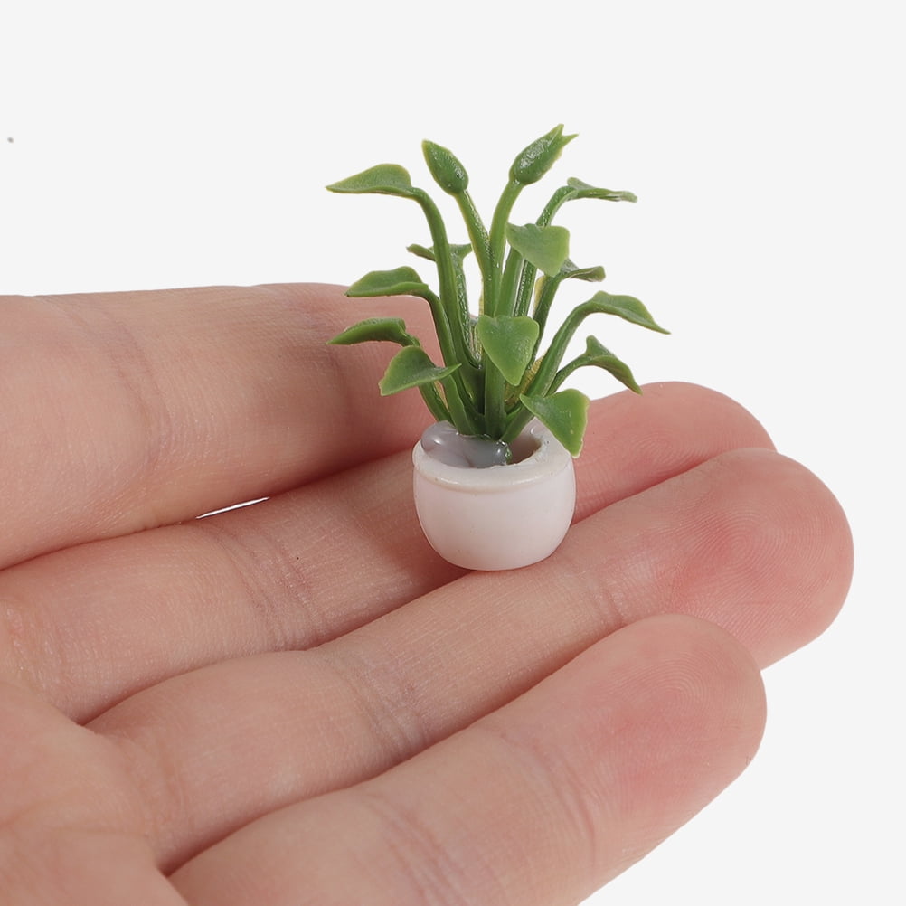 LEXSOMEO 9pcs Doll House Plant Miniature Bonsai Decoration Mini Potted ...
