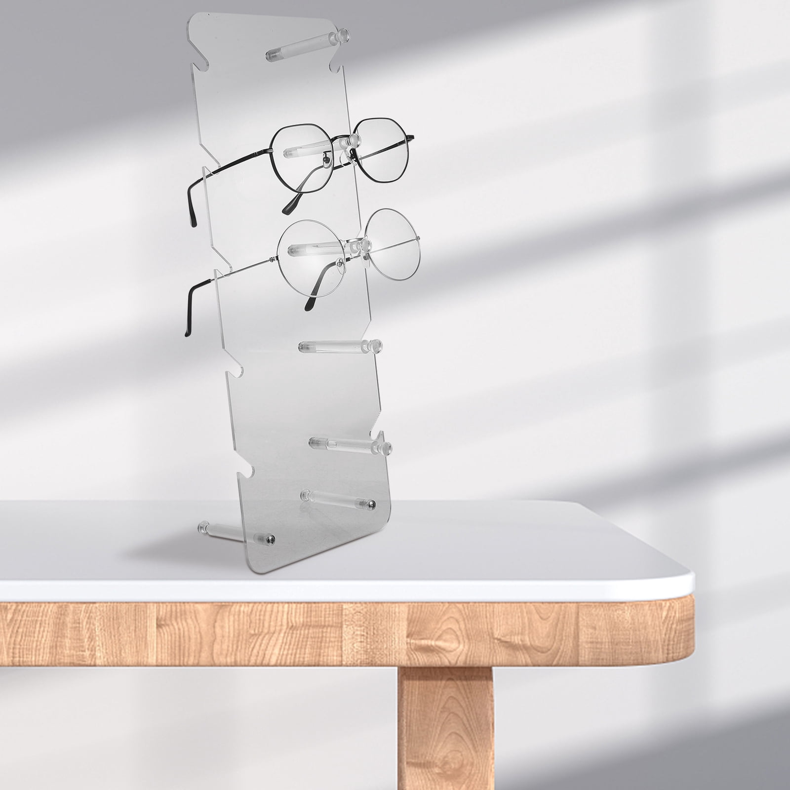 LEXSOMEO Acrylic Eyeglasses Display Stand Multi-layer Glasses Display ...