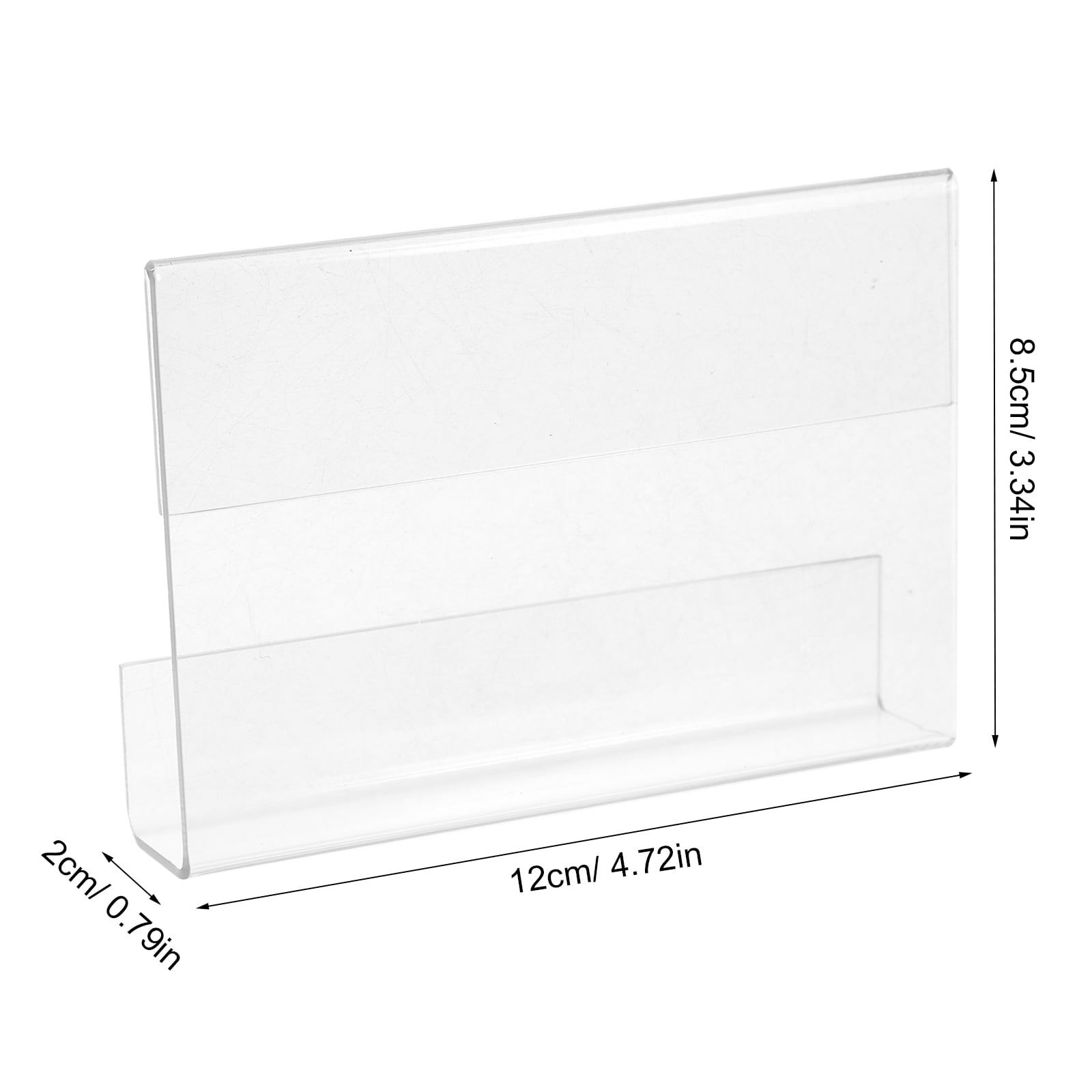 RENACLIPY Clear Acrylic Name Tag Holder Lightweight Portable Office ...