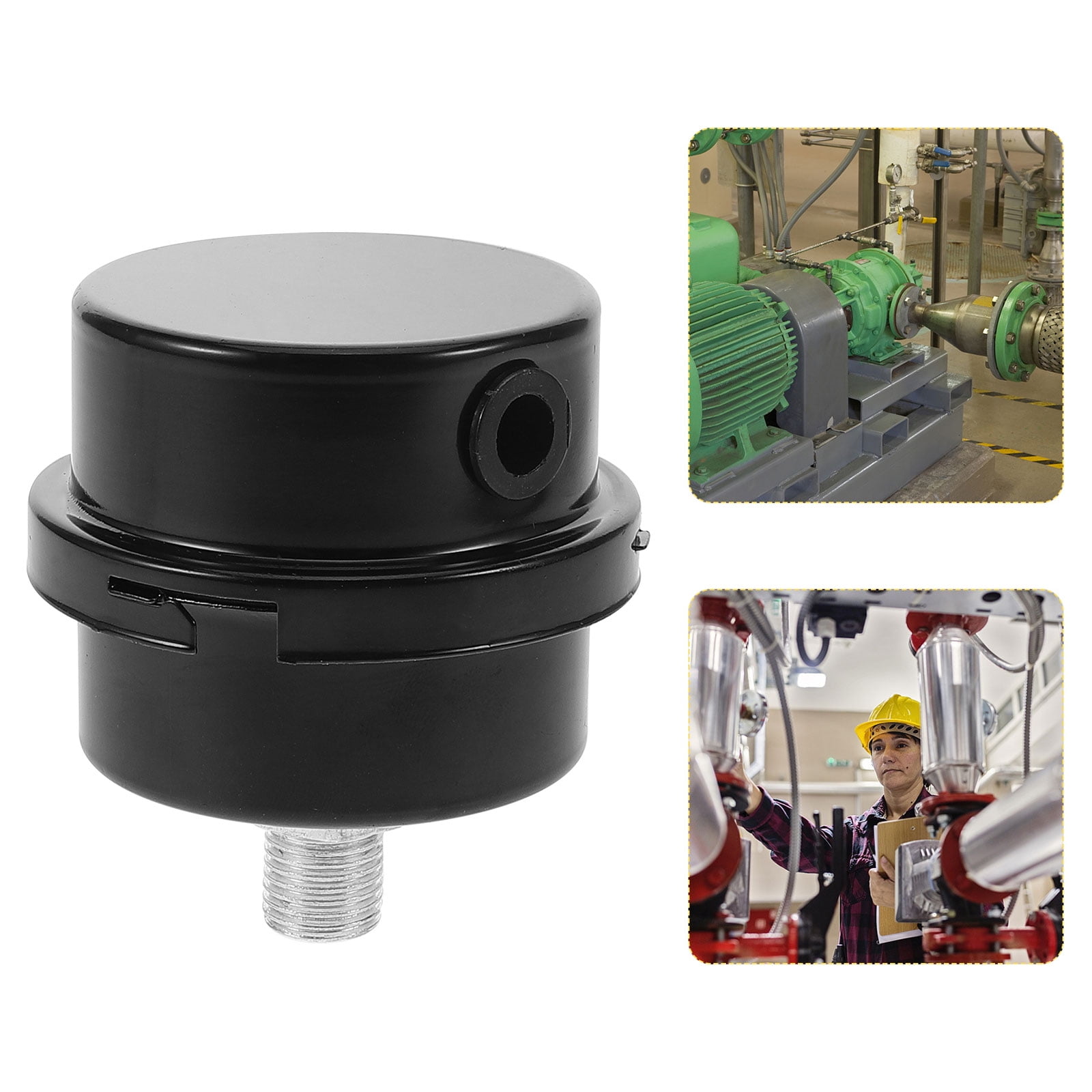 LEXSOMEO Air Compressor Intake Filter Exhaust Port Sound Muffler Air ...