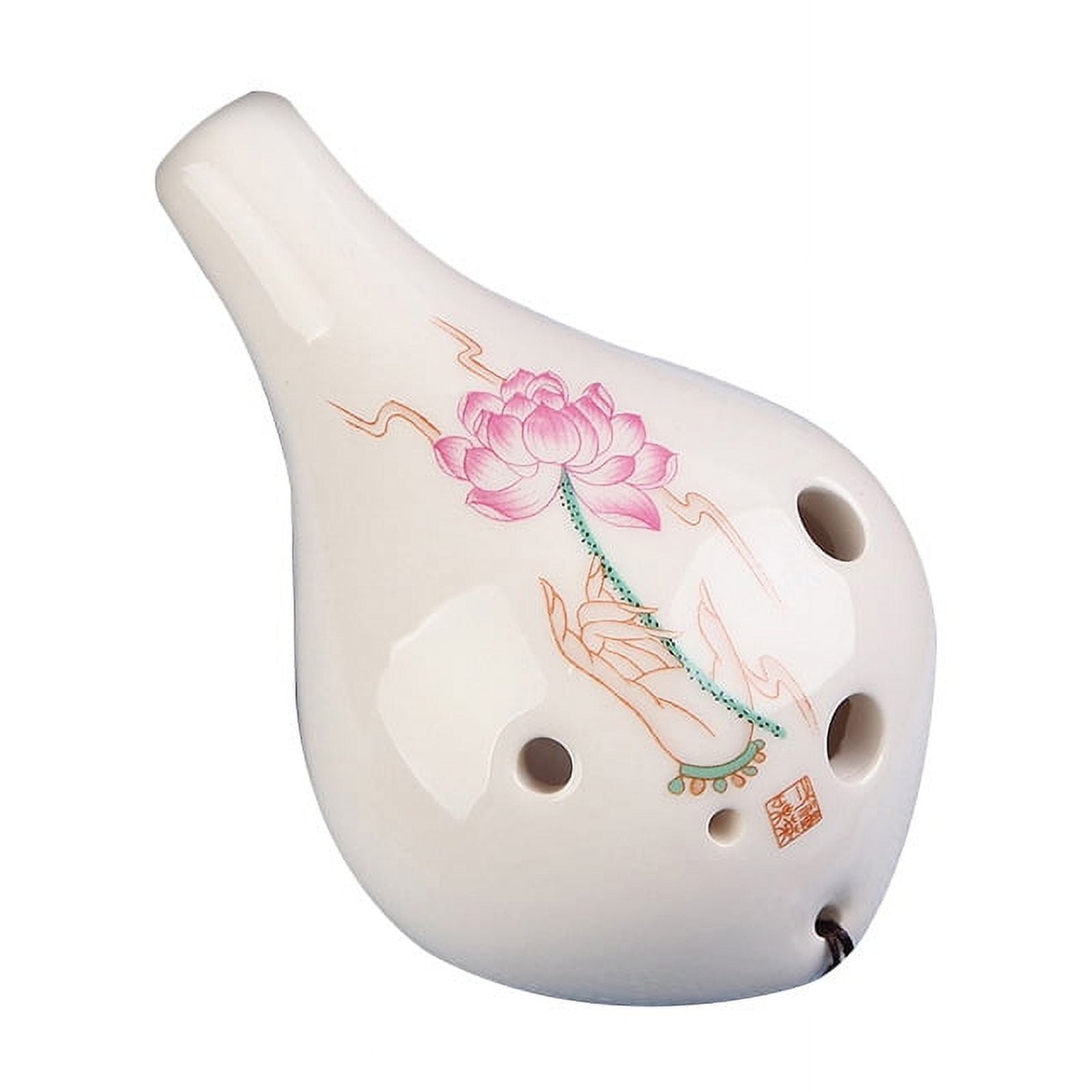LEXSOMEO Alto C Ocarina Ceramic Ocarina 6-hole Instrument Children ...