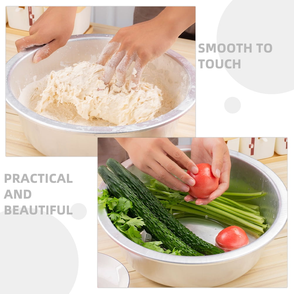 LEXSOMEO Aluminum Wash Basin Vegetable Fruit Food Washing Basin Large ...