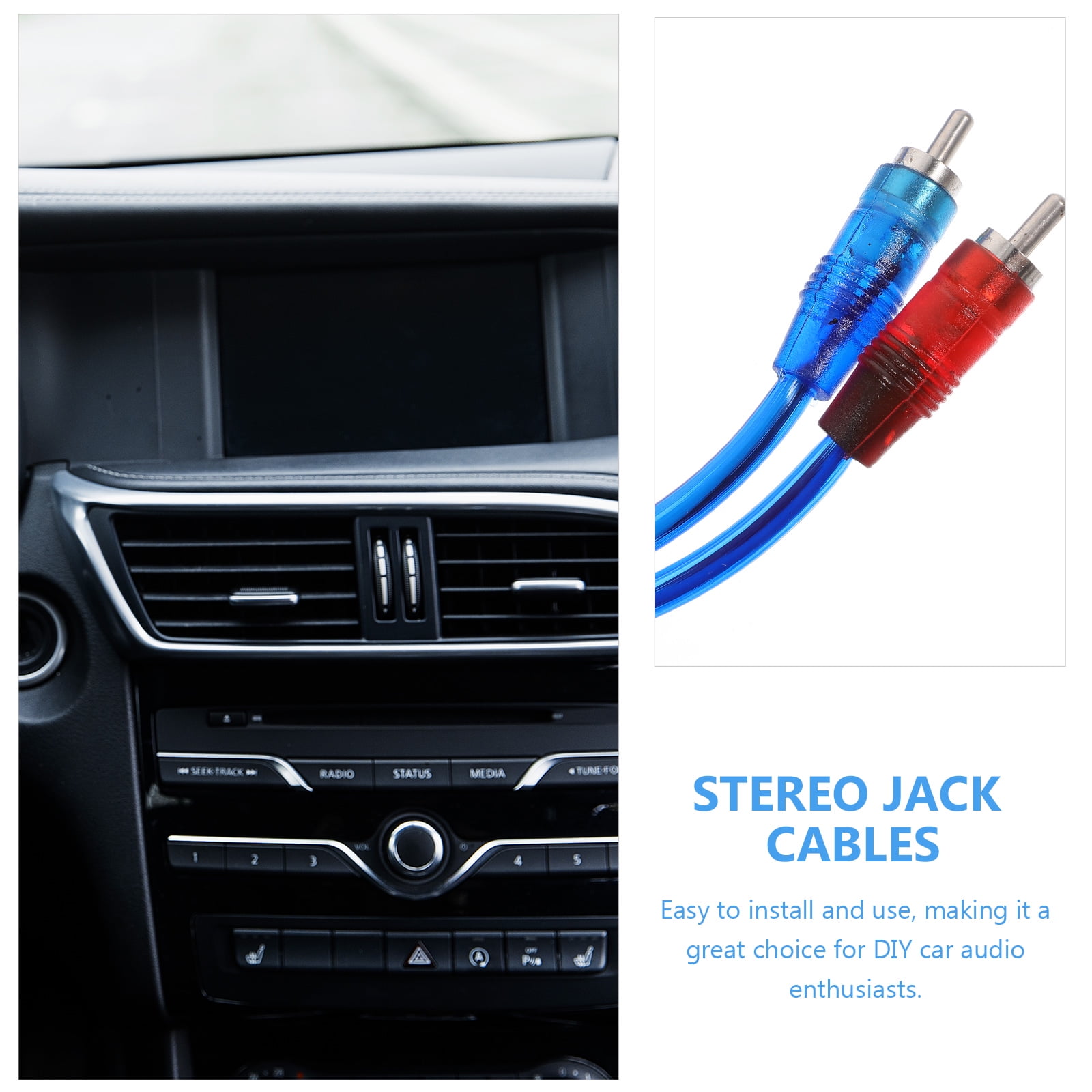 LEXSOMEO Audio Cable 3m Dual To Dual TV Audio Cable Auxiliary Cord ...