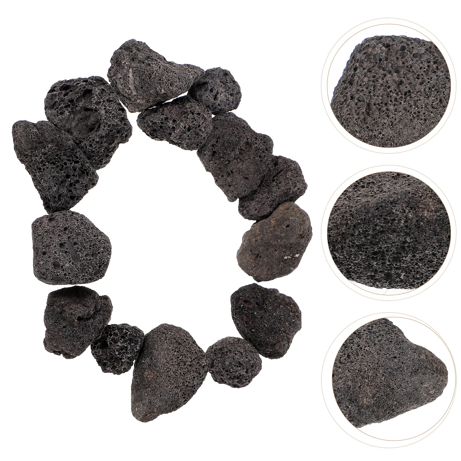 Natural Black Lava Rocks for Aquarium, Fish Tank Landscaping, Garden ...