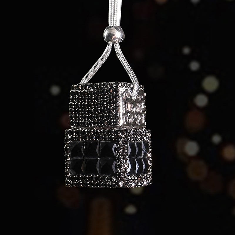 LEXSOMEO Bling Car Hanging Perfume Bottle Crystal Rearview Mirror ...