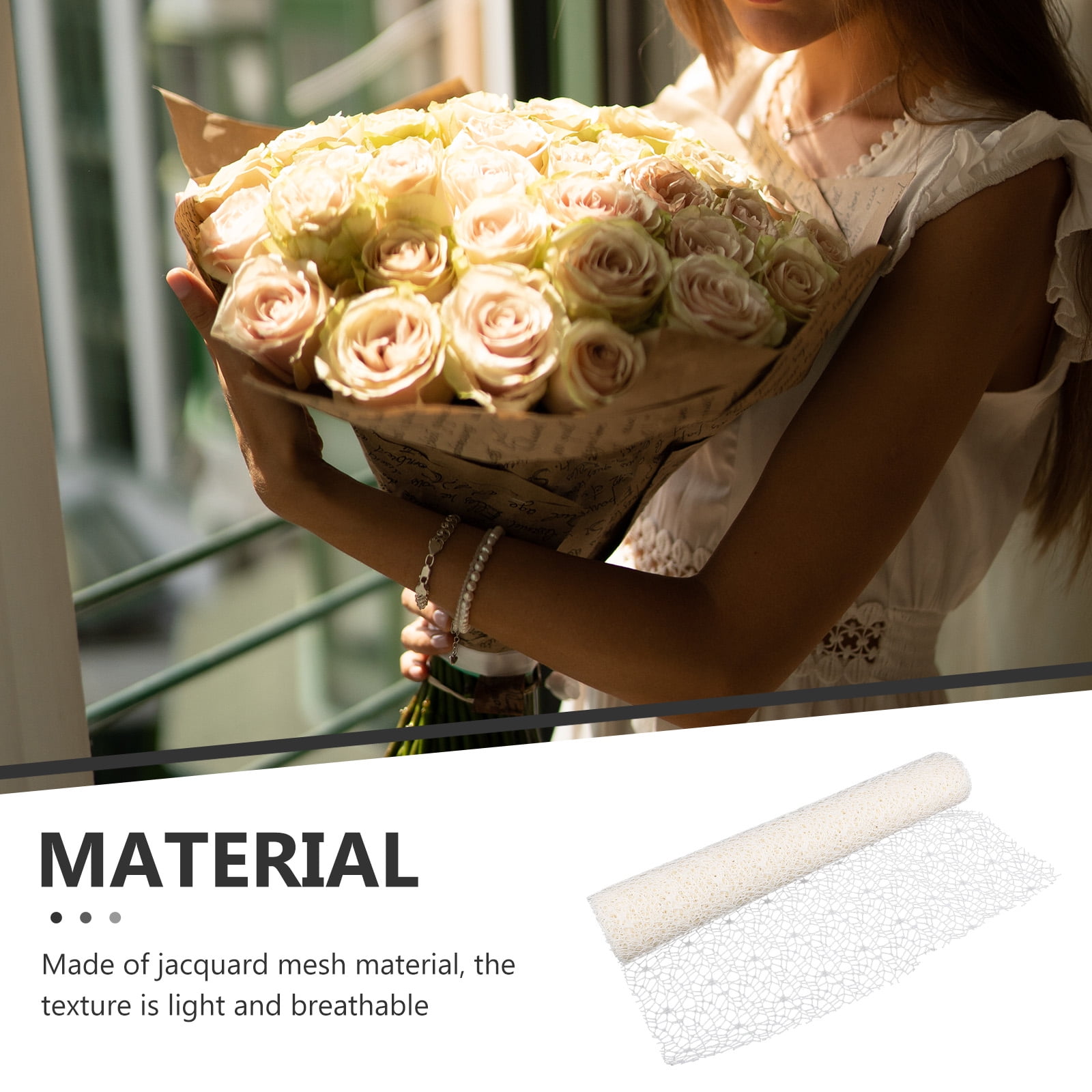 LEXSOMEO Bouquet Wrapping Gauze Wrapping Roll For Bouquets Flower Wrap ...