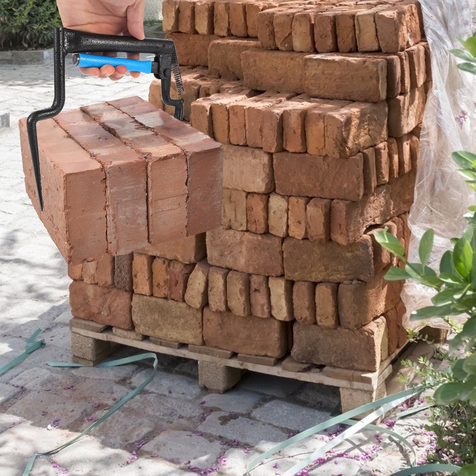 LEXSOMEO Brick Carrier Tool Brick Clamp Brick Tong Tool Heavy Duty ...