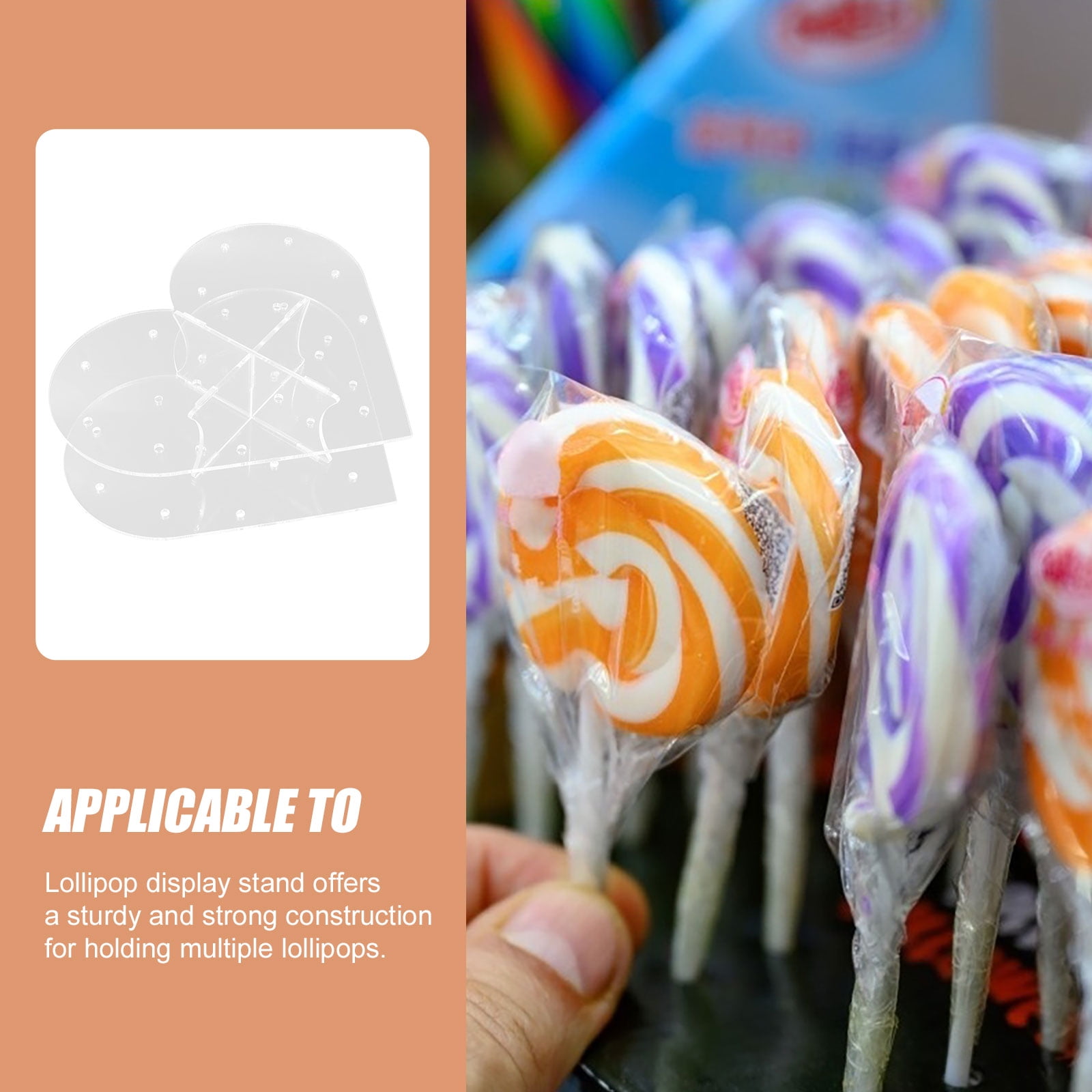 LEXSOMEO Cake Pops Stand Multi Holes Display Holder Acrylic Clear ...