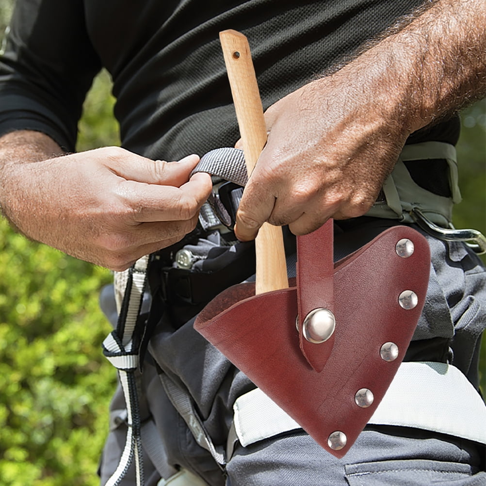 LEXSOMEO Camping Hatchet Sheath Axe Sheath Leather Axe Cover Sheath Axe ...