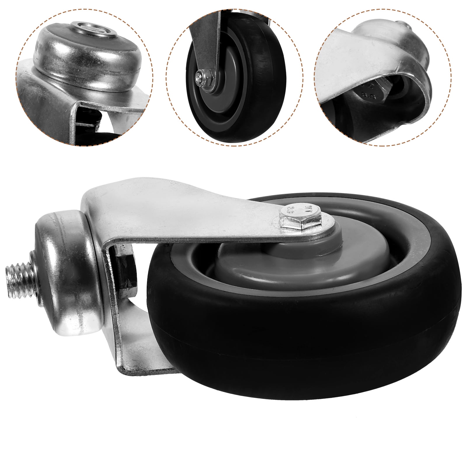 LEXSOMEO Caster Wheel Replacement Trolley Cart Wheel Swivel Wheel ...