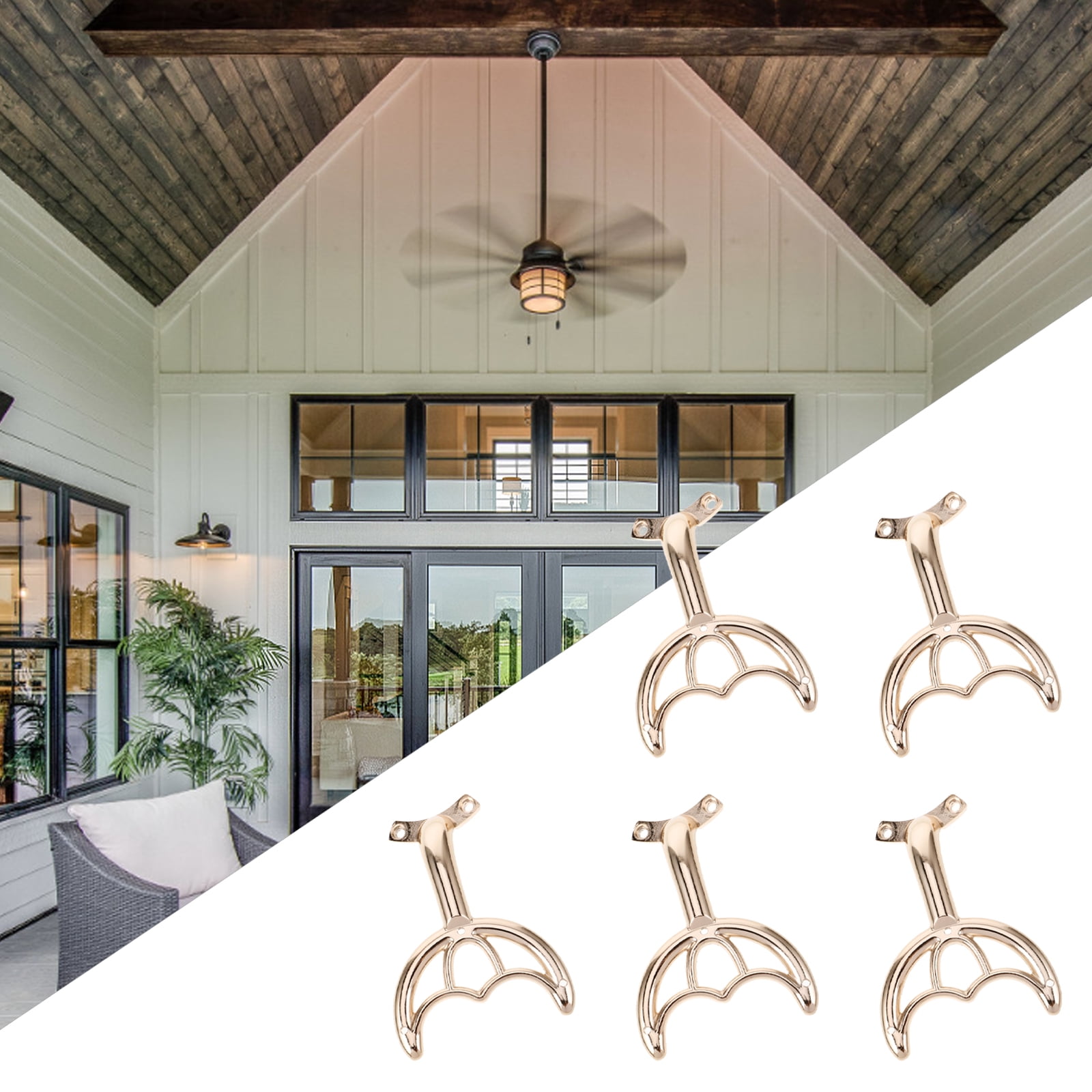 RENACLIPY Zinc Alloy Ceiling Fan Support Arm with Modern Color and ...