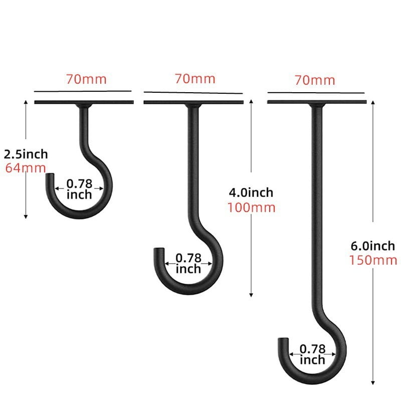 LEXSOMEO Ceiling Hook for Plants Hanging Plant Hook Wall Hook for ...
