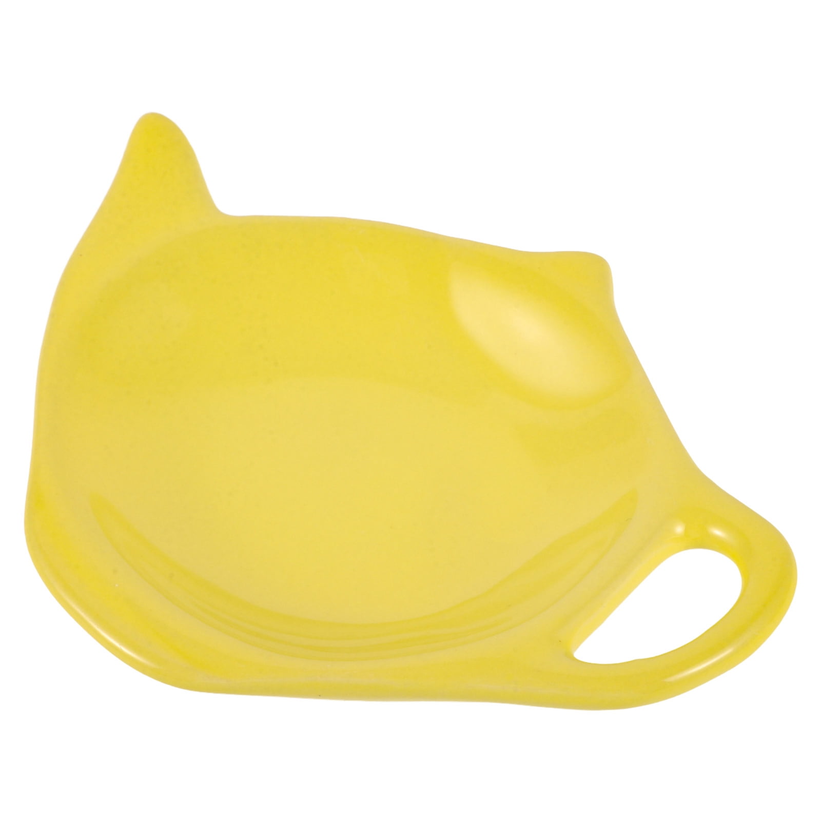 LEXSOMEO Ceramic Tea Bag Coaster Decorative Teapot Shaped Coffee Saucer ...