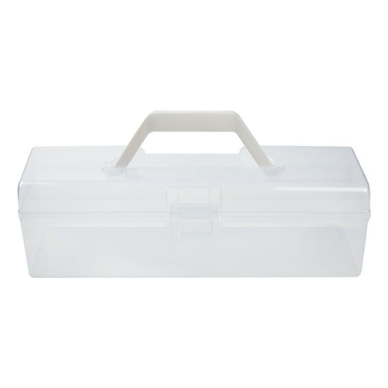HEMOTON Transparent Plastic Tool Box with Handle 1 Set Storage ...