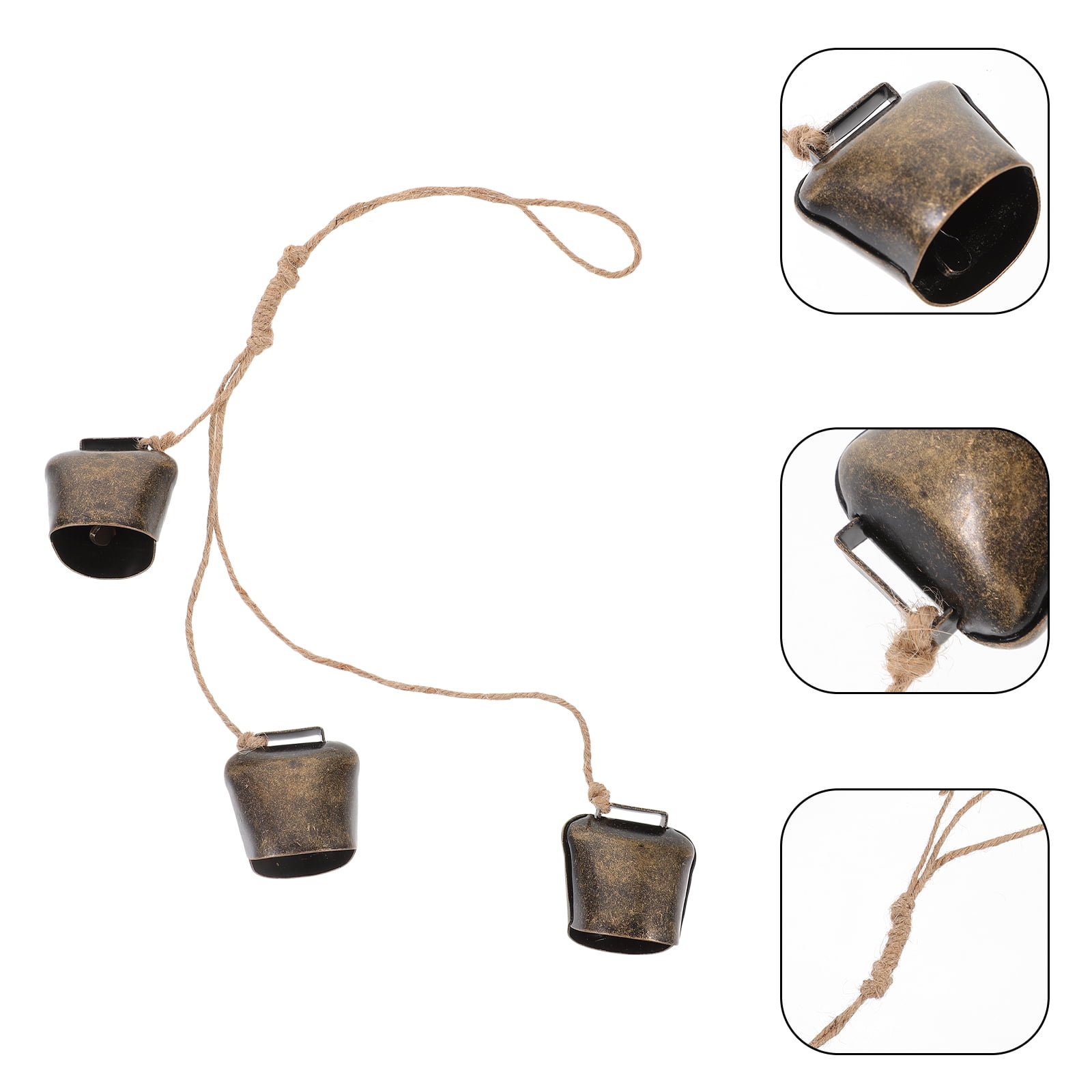 LEXSOMEO Cow Bell Wind Chime Outside Metal Bell Chime Hanging Cow Bell ...