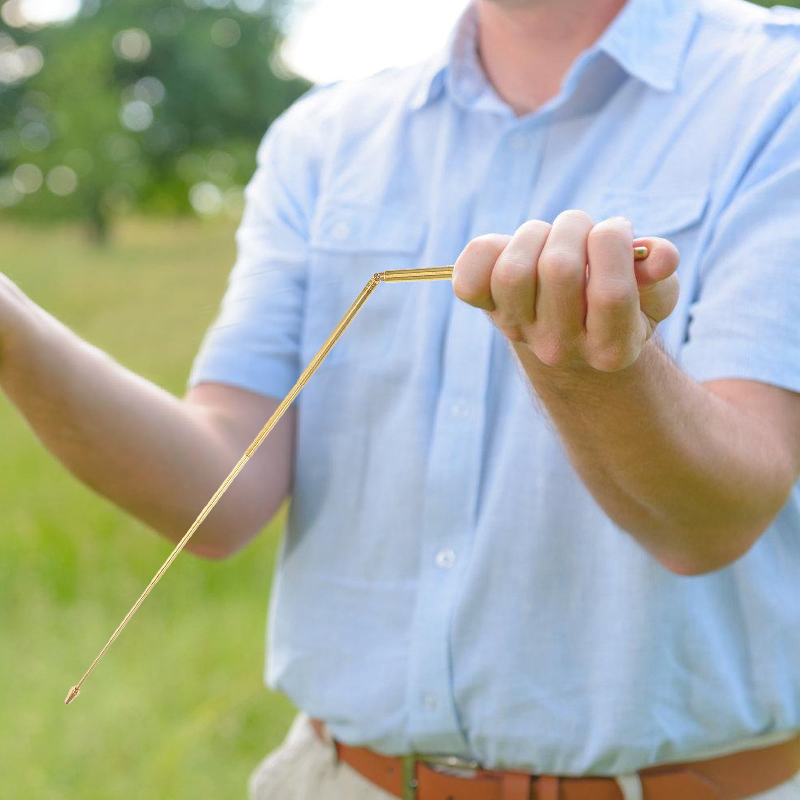 LEXSOMEO Daily Use Water Divining Stick Telescopic Folding Water Divining Rod Folding Water ...