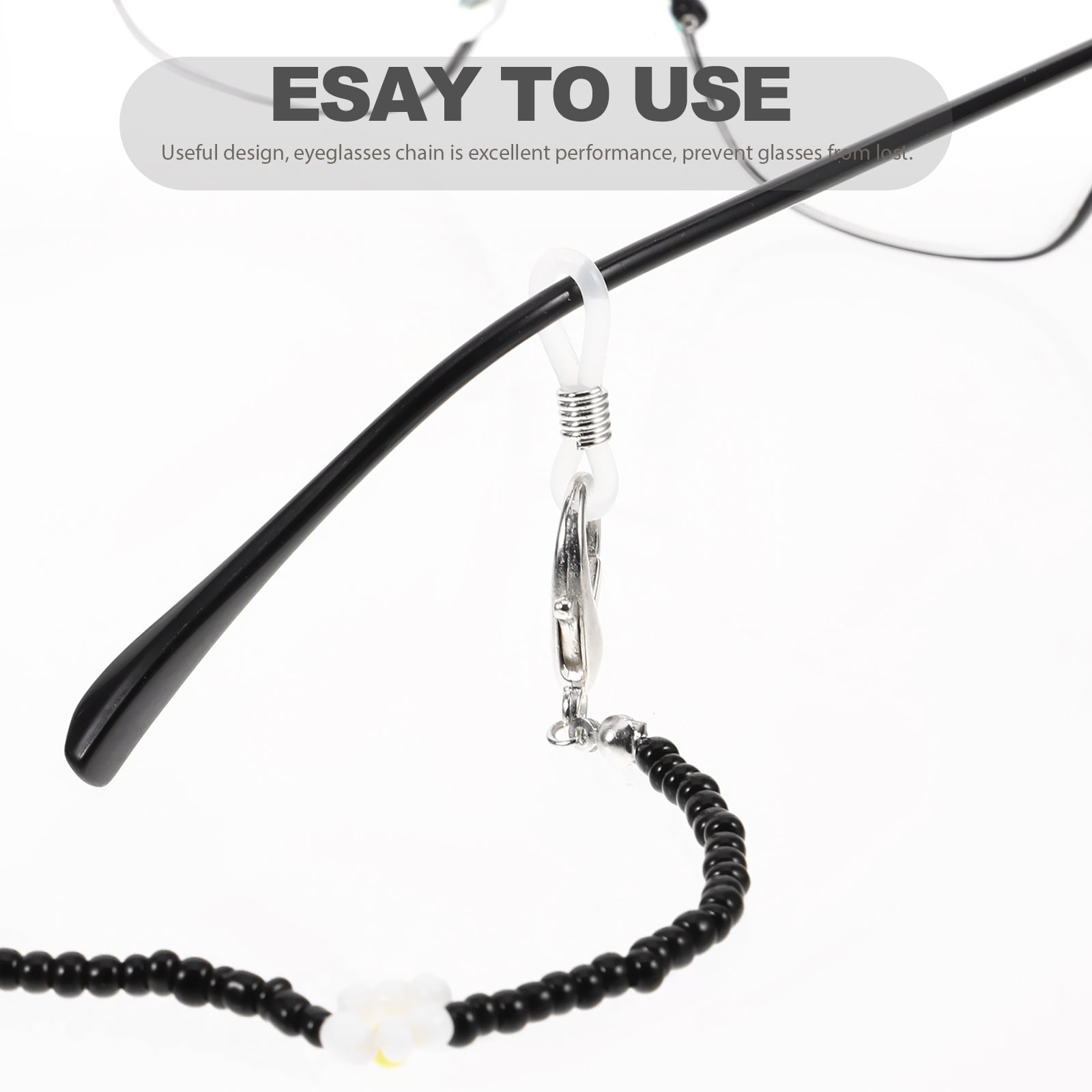 LEXSOMEO Daisy Flower Beaded Sunglasses Lanyard Eyeglass Holder Neck ...
