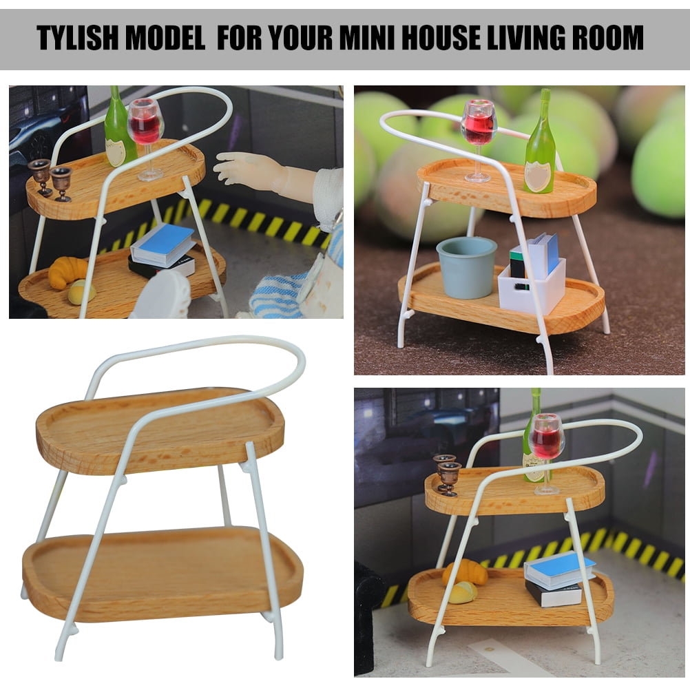 RENACLIPY Mini Storage Rack Mini House Storage Rack Metal 1 Set ...