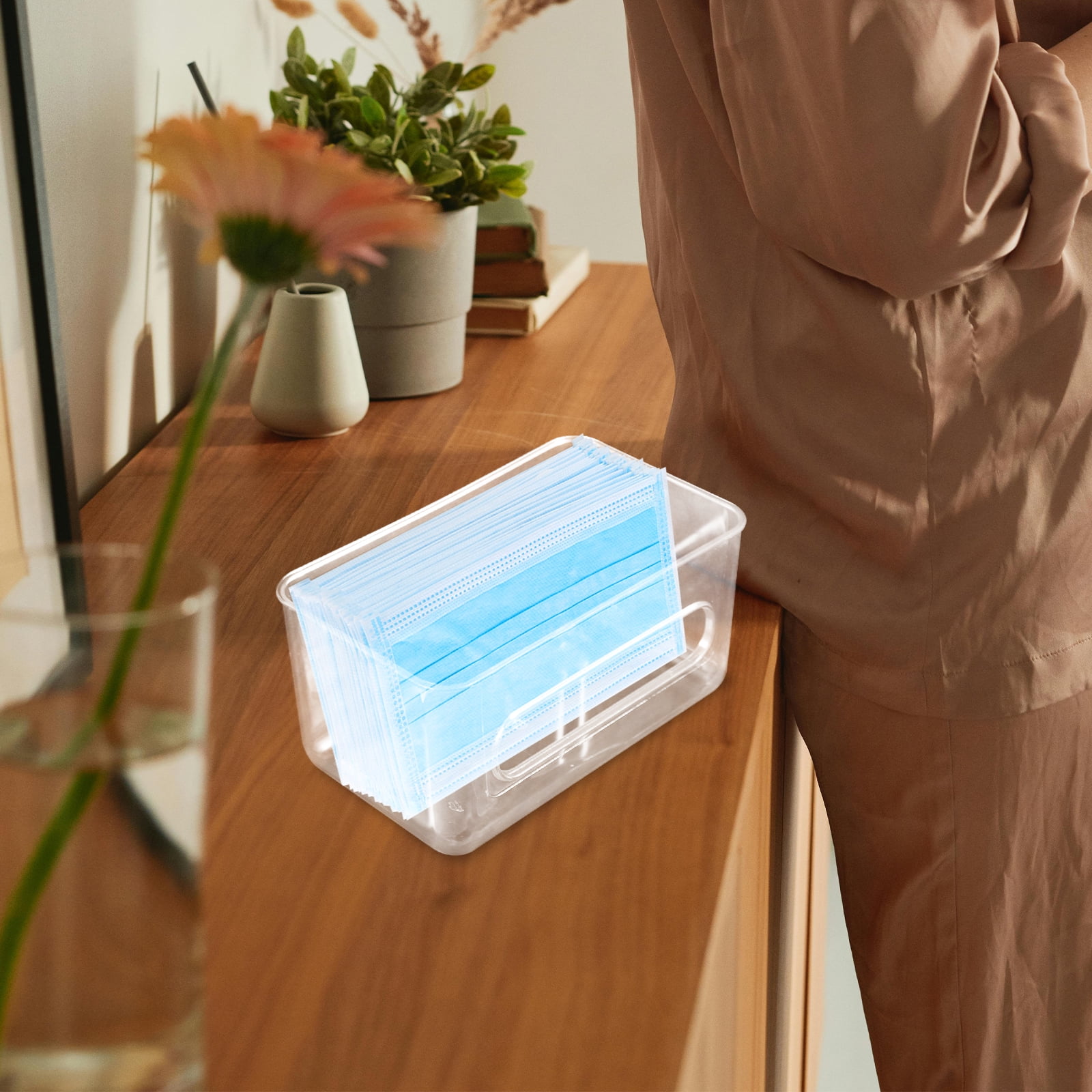 LEXSOMEO Disposable Gloves Dispenser Wall Mounted Mask Dispenser Wall ...