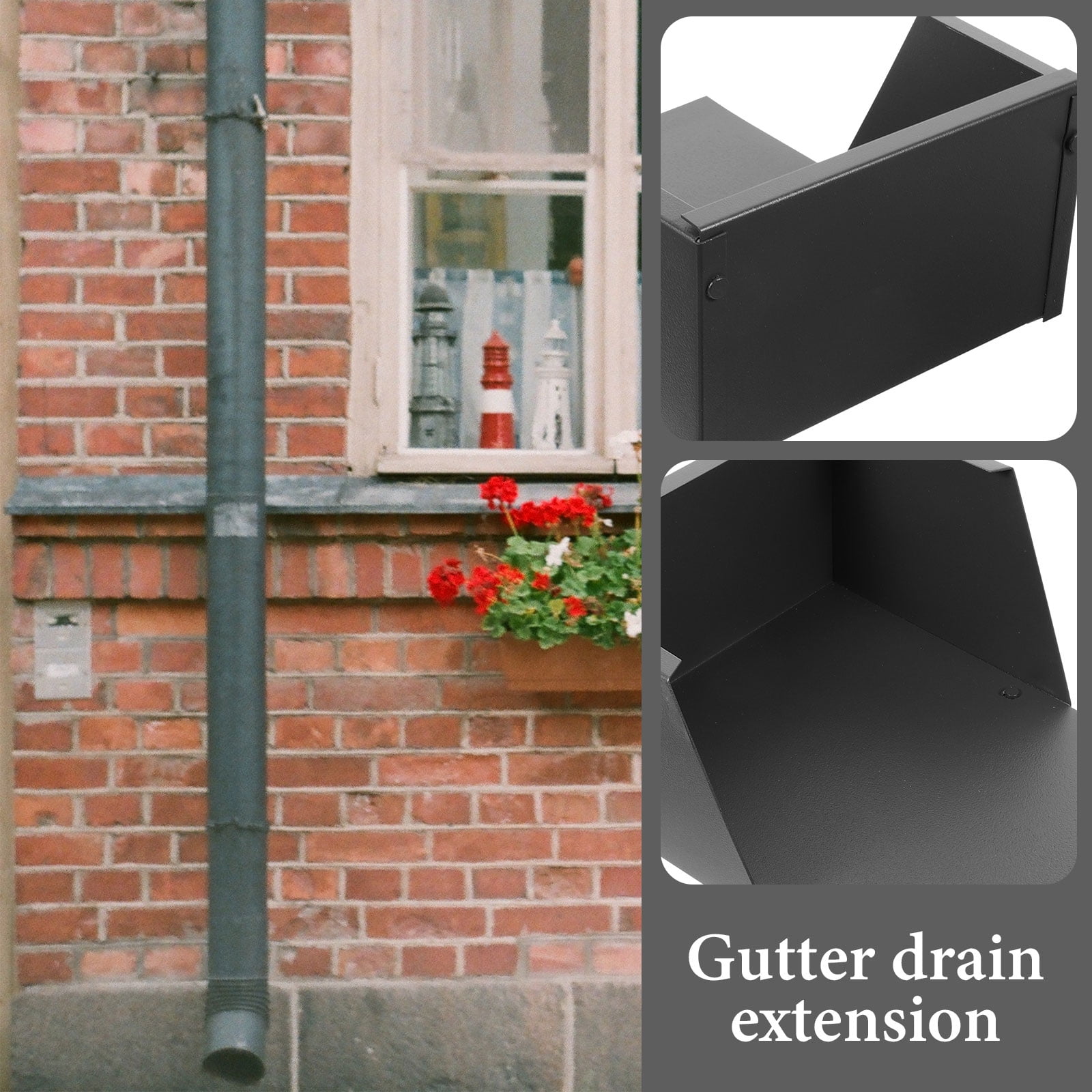 LEXSOMEO Downspout Splash Block Rain Gutter Extender Gutter Downspout ...
