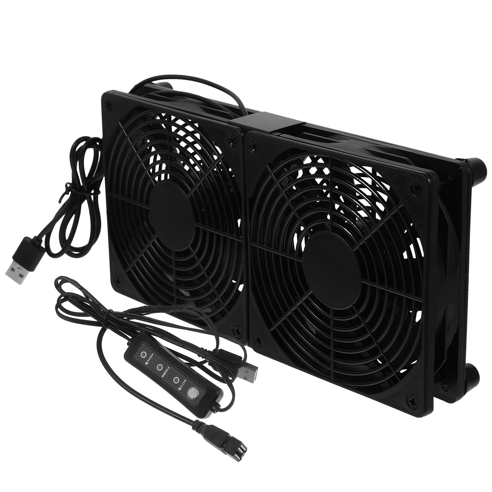 LEXSOMEO Dual Usb Fans Usb Computer Fan Small Computer Fan Usb Cooling ...