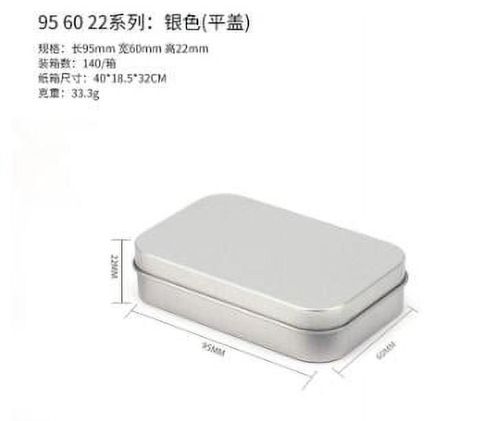 LEXSOMEO Elegant Lidded Tin Box Metal Rectangular Boxes Candy ...