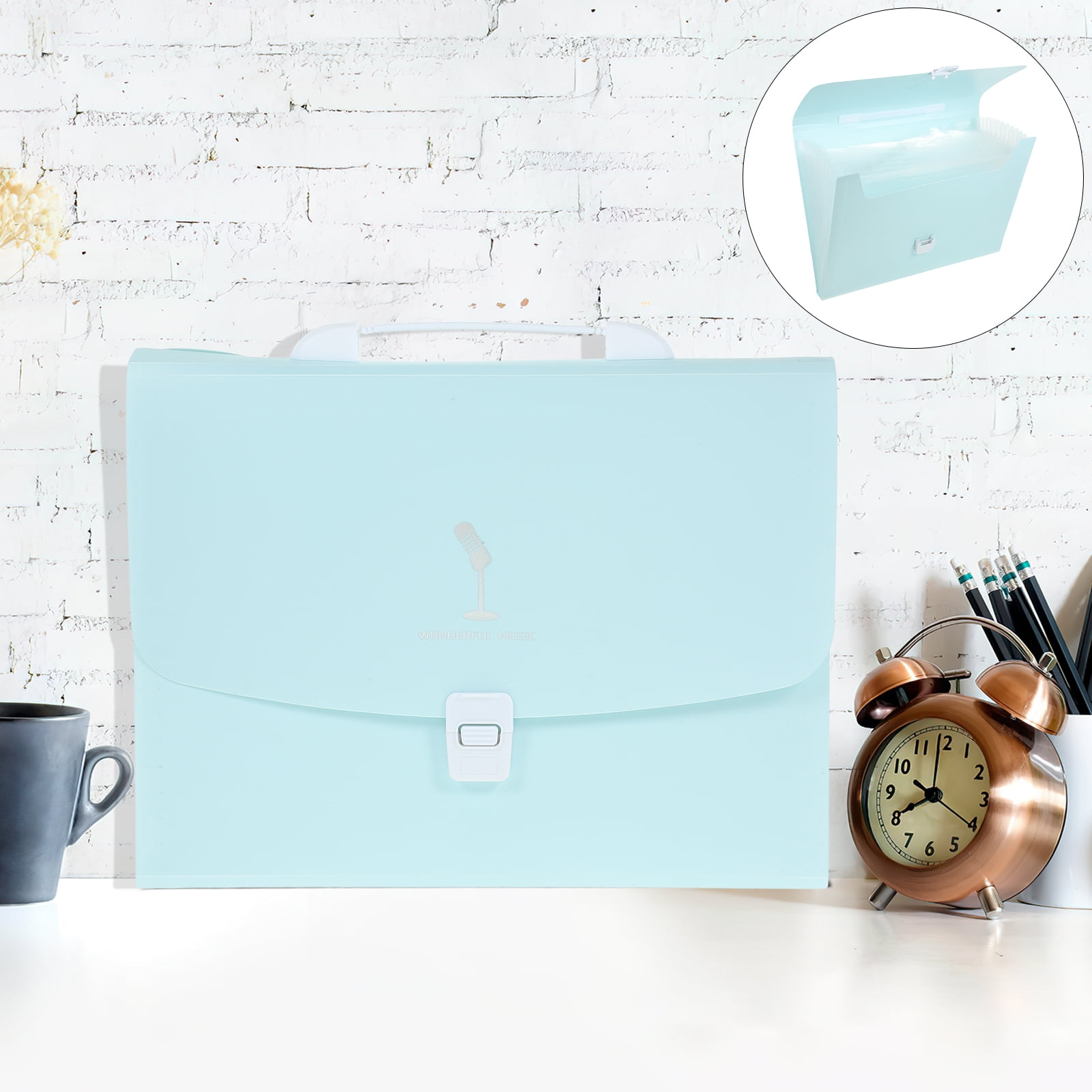 LEXSOMEO Expanding Paper File Holder Accordion File Folder Handheld ...