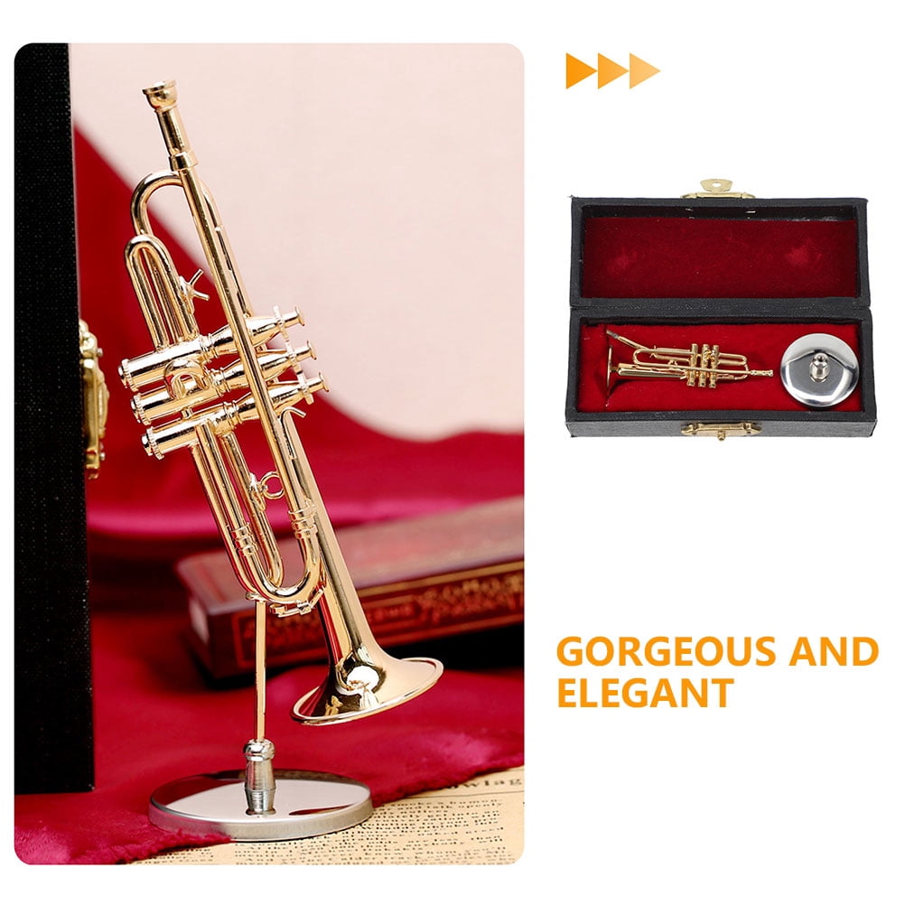 HEMOTON Exquisite Mini Trumpet Model Statue for Decoration with Copper ...
