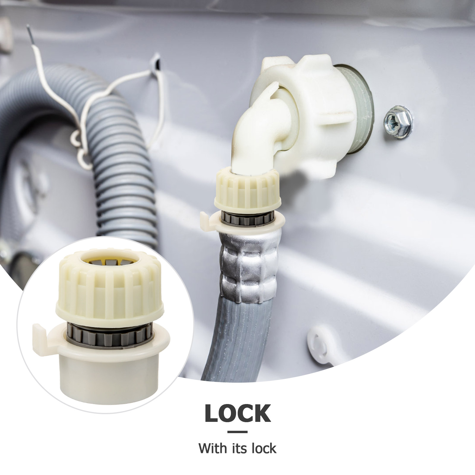 LEXSOMEO Faucet To Hose Adapter Coupling Washing Machine Adapter Quick ...