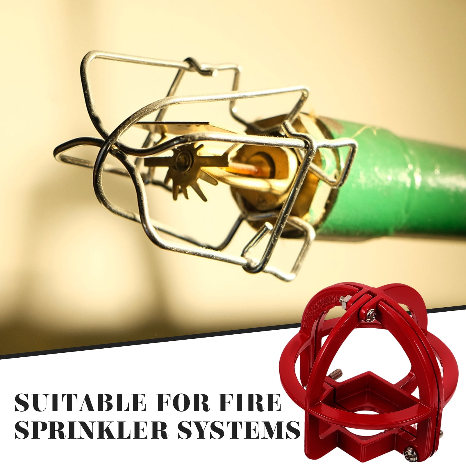 RENACLIPY Fire Sprinkler Head Guards Aluminum Alloy Durable Fire Safety ...