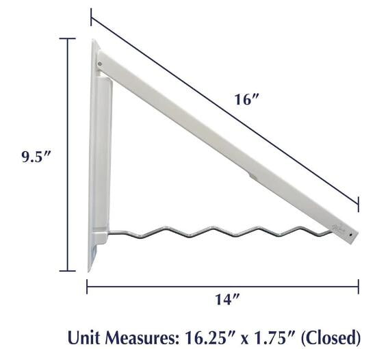 LEXSOMEO Foldable Clothing Rack Wall Mounted Retractable Clothes Hanger ...