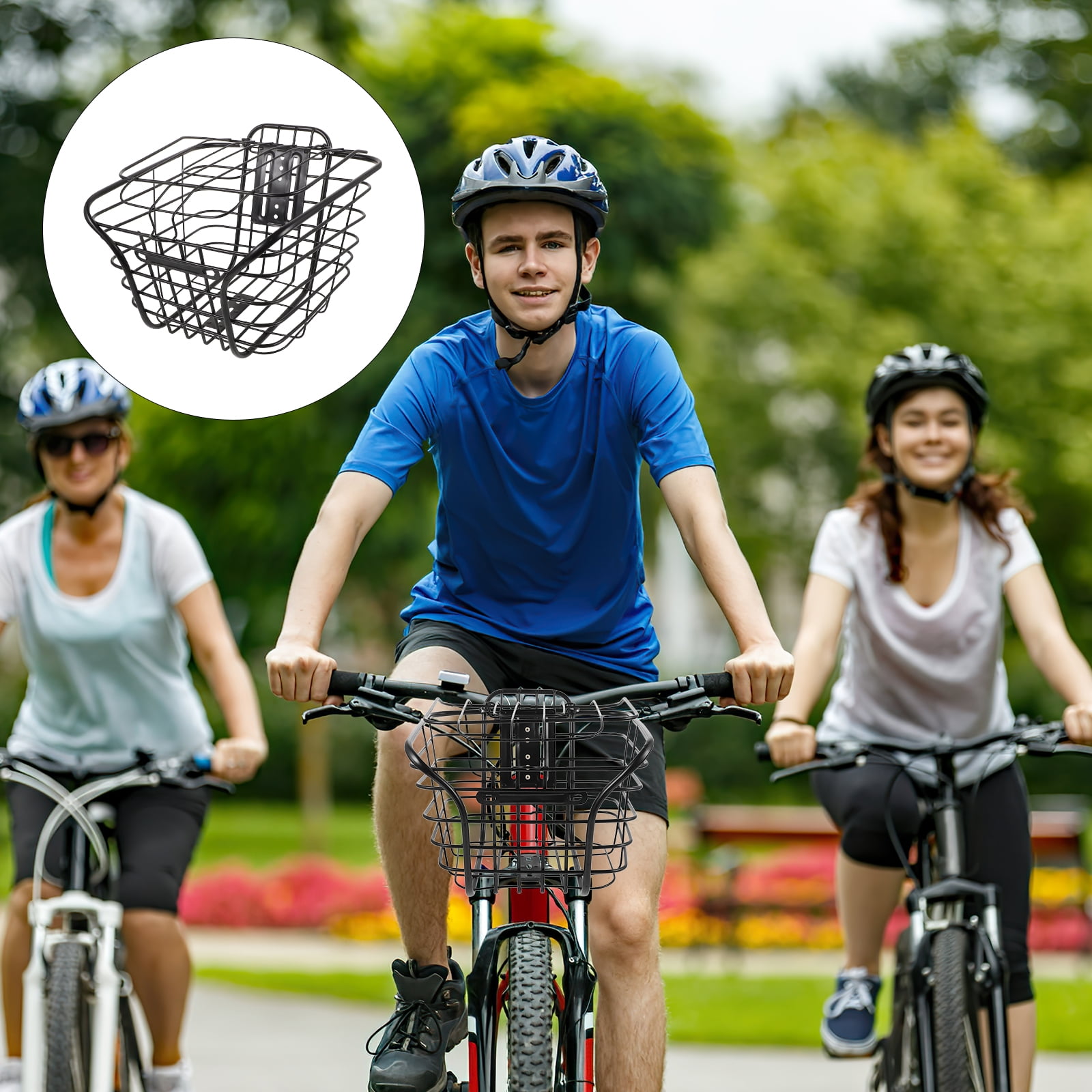 LEXSOMEO Folding Bike Frame Basket, Balance Bike Tricycle Basket, Pet ...